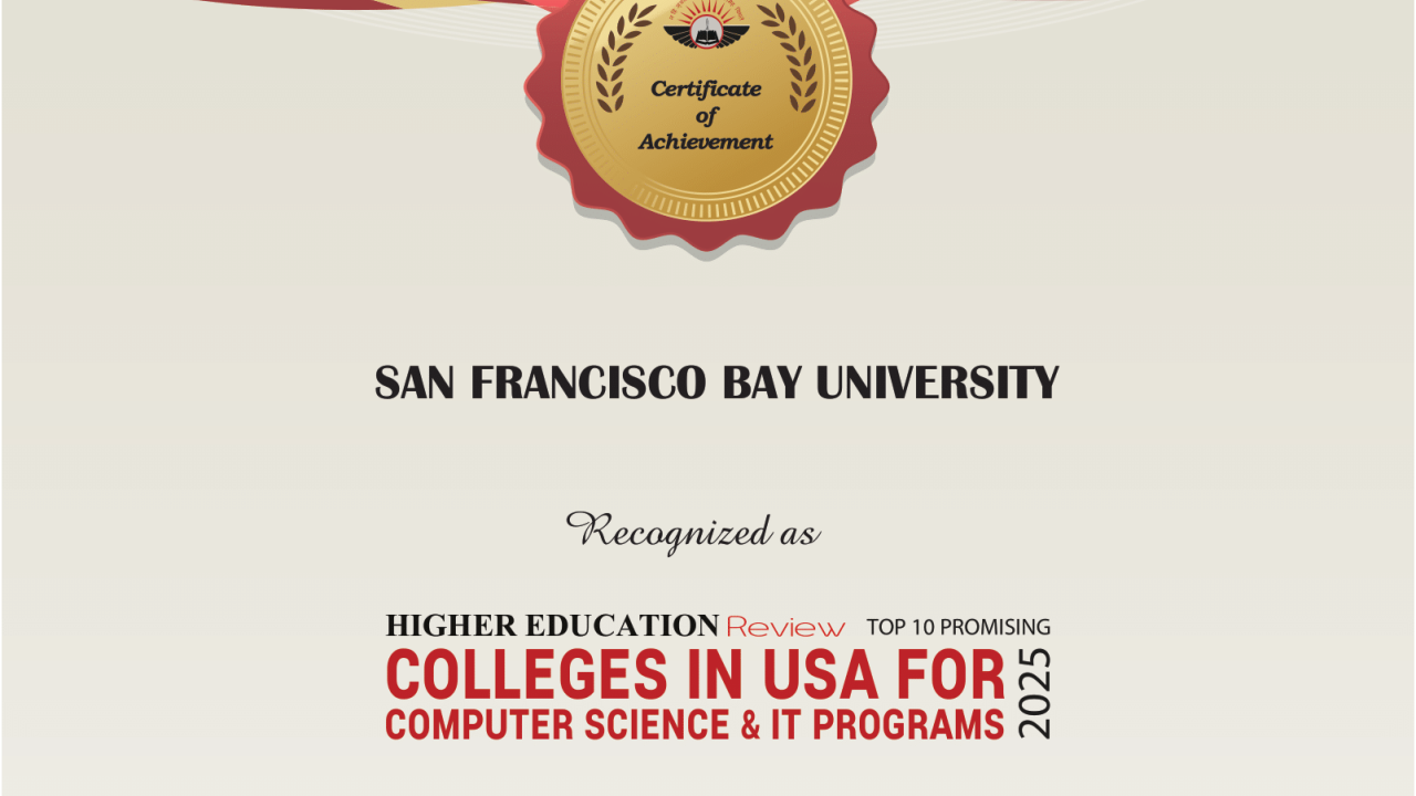 San Francisco Bay University Recognized Internationally for Forward ...